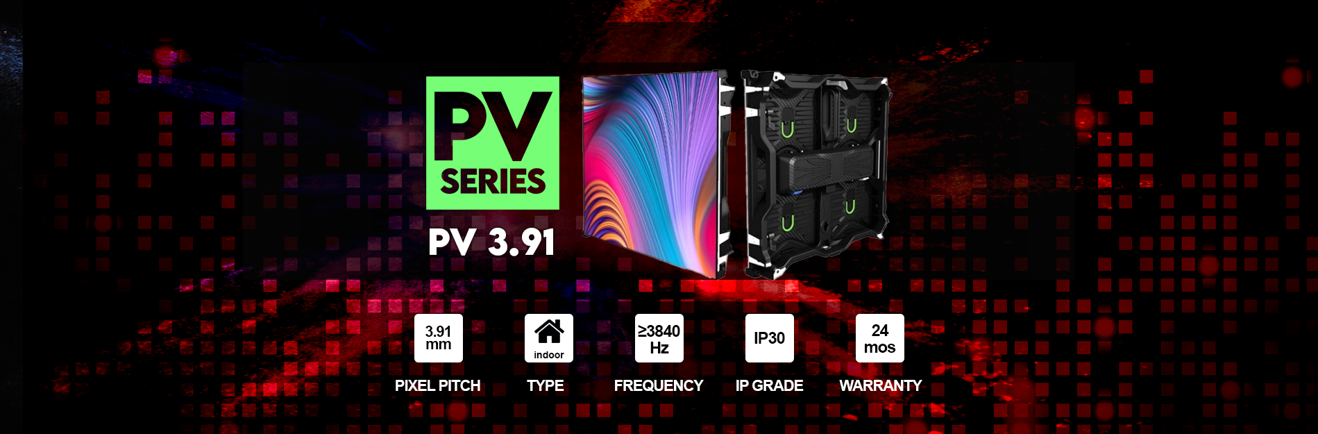 The PV series provides a lightweight LED panel solution, ideal for situations where minimizing ...